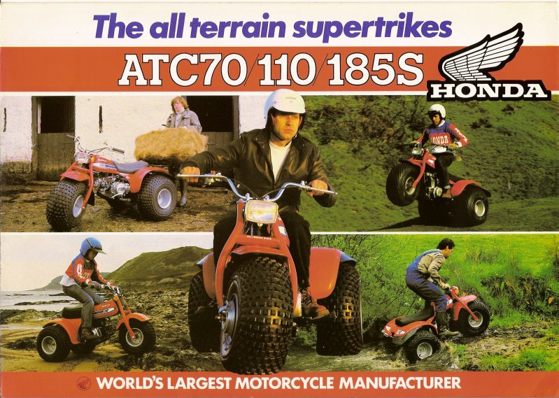 The Honda ATC Brochure page